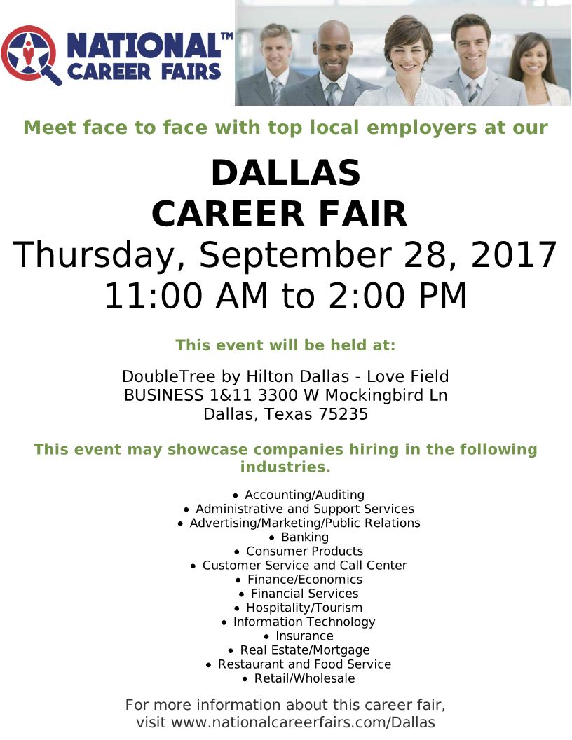 Dallas Career Fair - Sept 28th